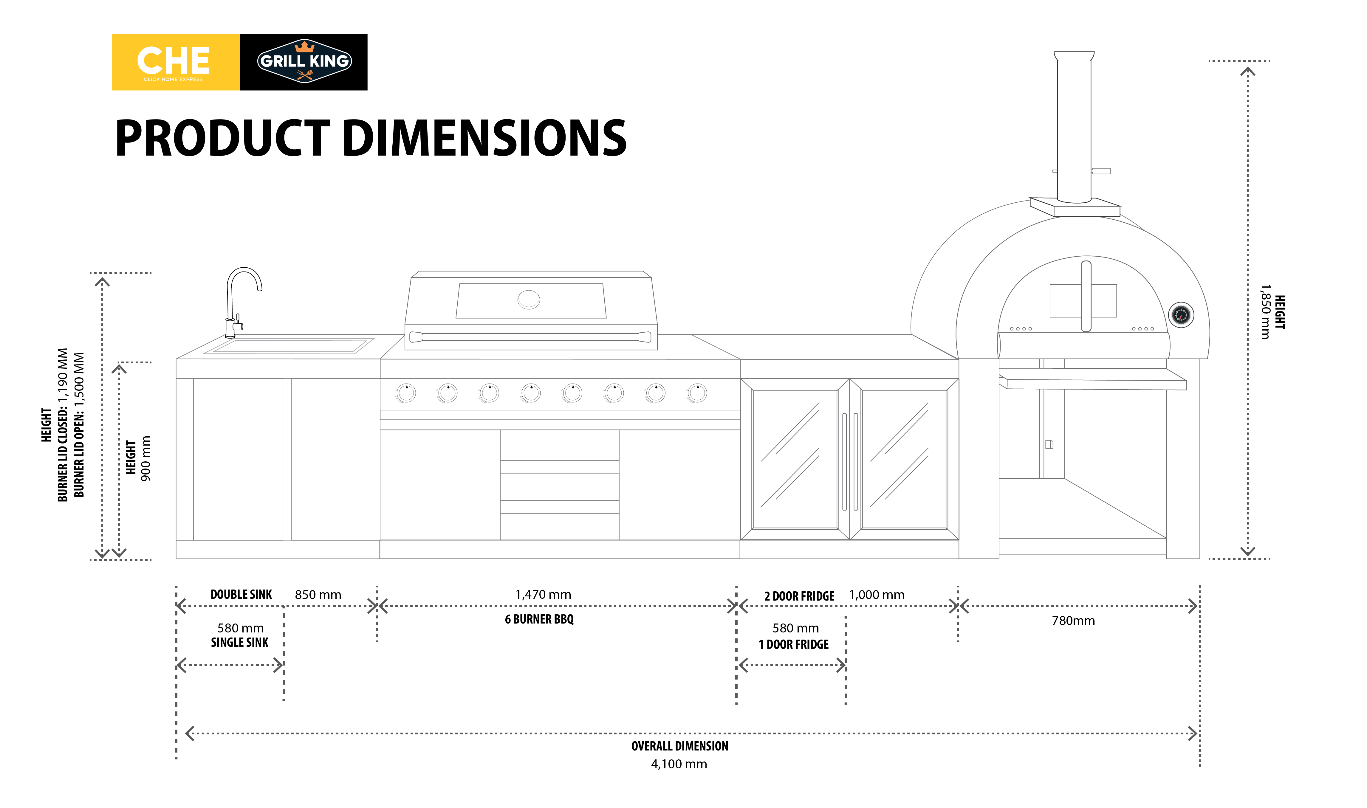 Outdoor BBQ Kitchens by Grill King | Modular, Stylish & Built to Last ...
